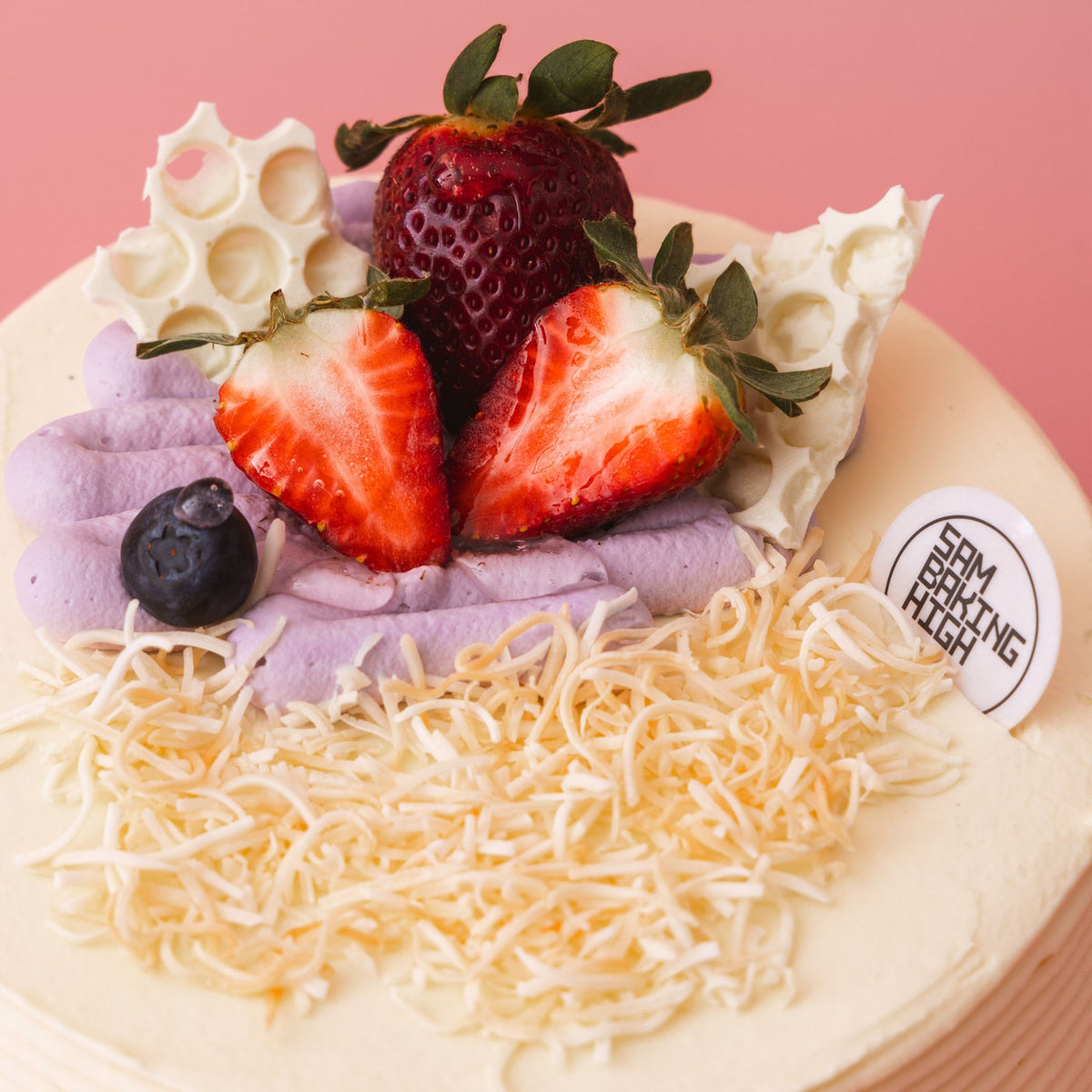 [TEA LOVER] Coconut & Taro Cake – Sam Baking High